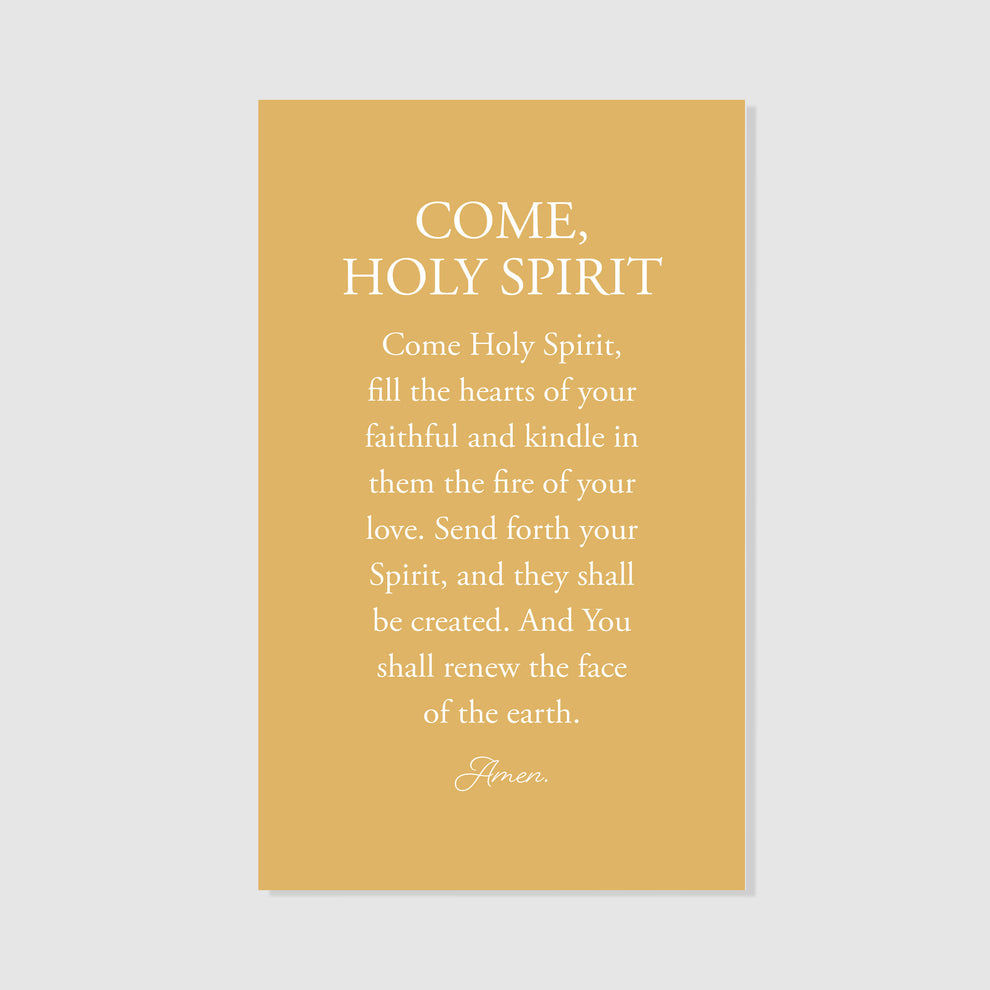 Come, Holy Spirit - Prayer Card - Altar + Home