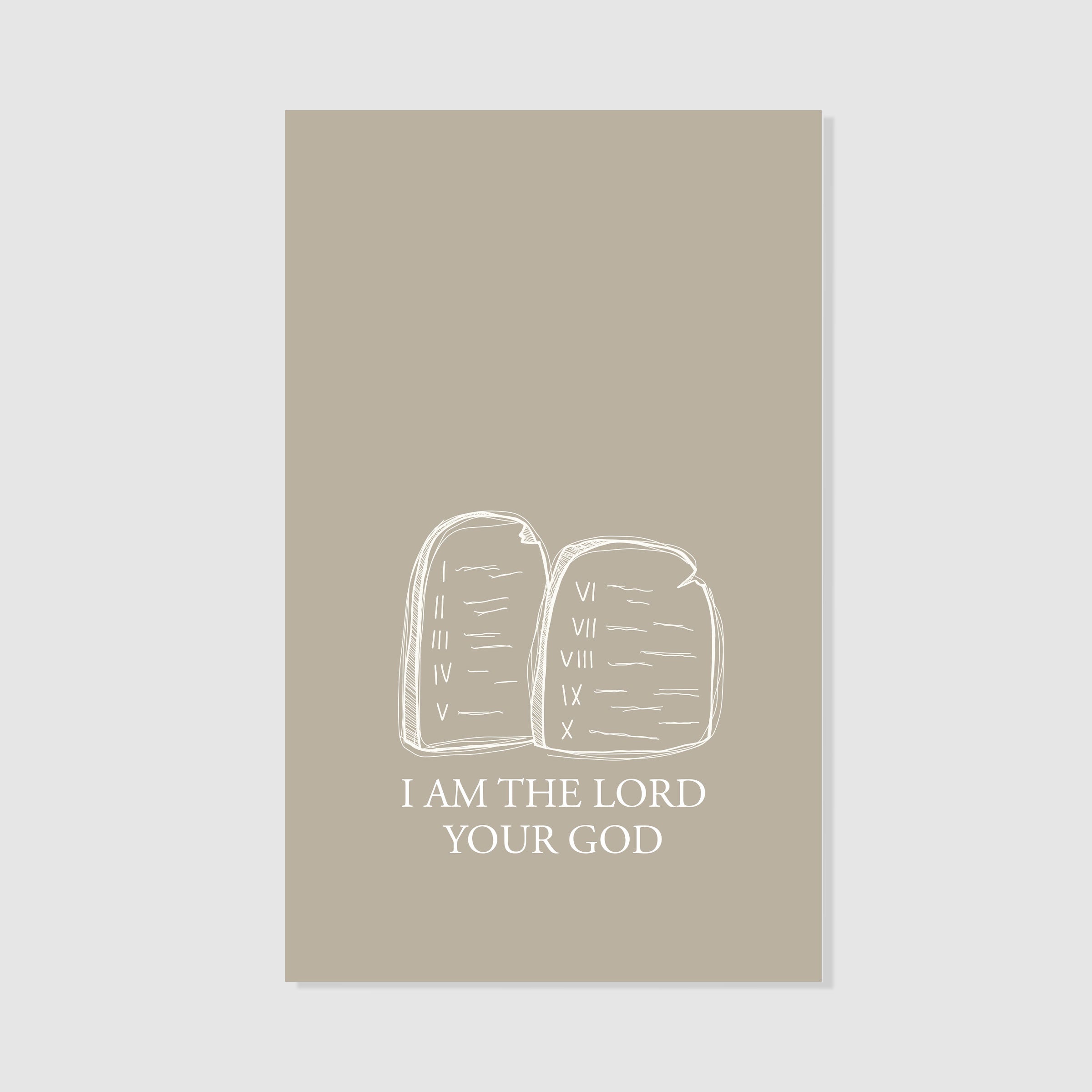 Ten Commandments - Prayer Card - Altar + Home