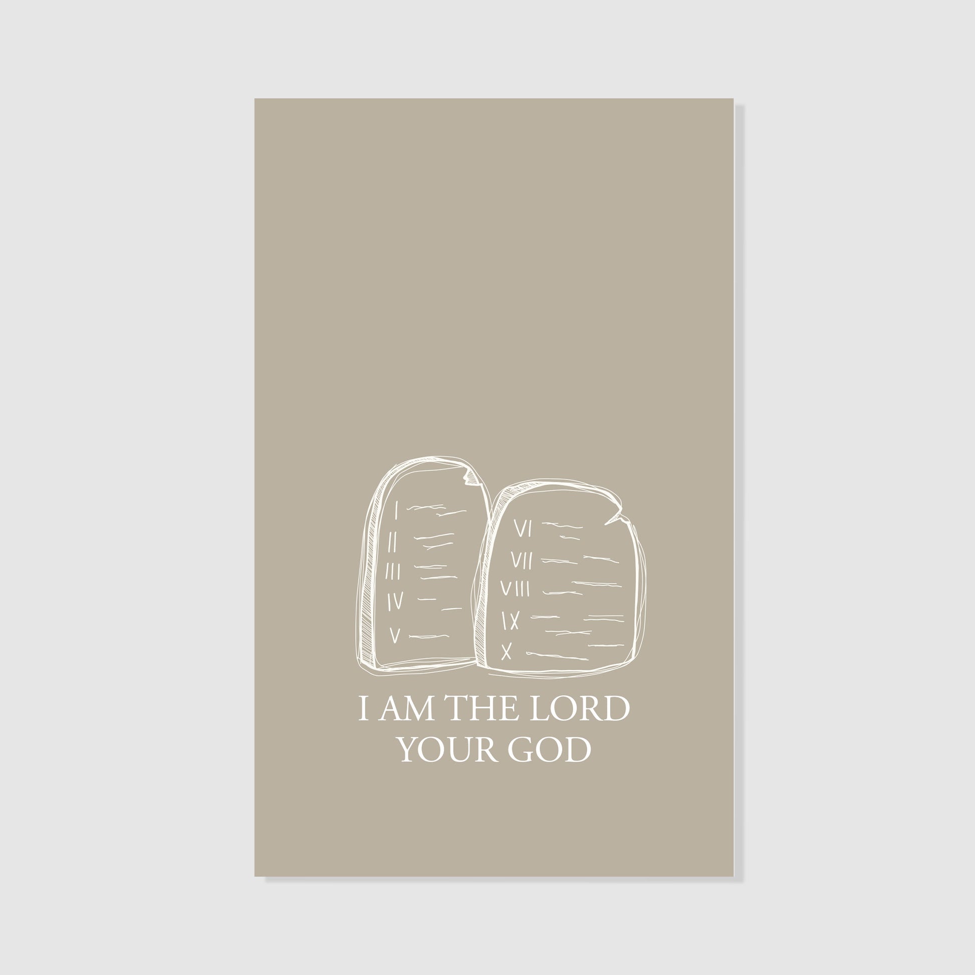 Ten Commandments - Prayer Card - Altar + Home