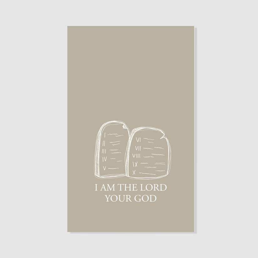 Ten Commandments - Prayer Card - Altar + Home