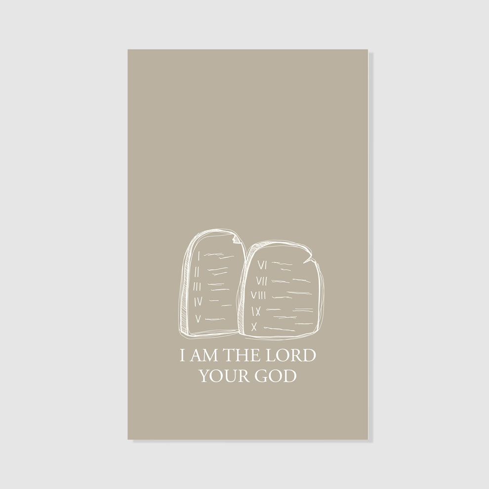 Ten Commandments - Prayer Card - Altar + Home