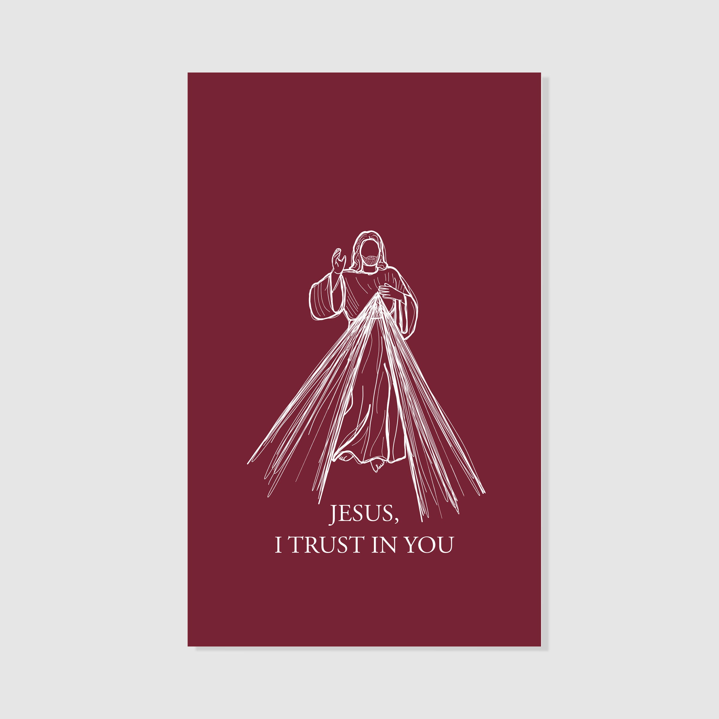 Chaplet Of Divine Mercy - Prayer Card - Altar + Home