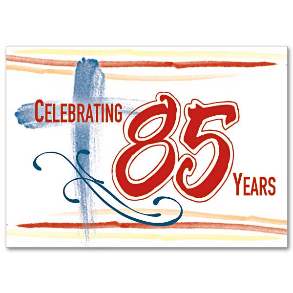 Celebrating 85 Years 85th Birthday Card – Altar + Home