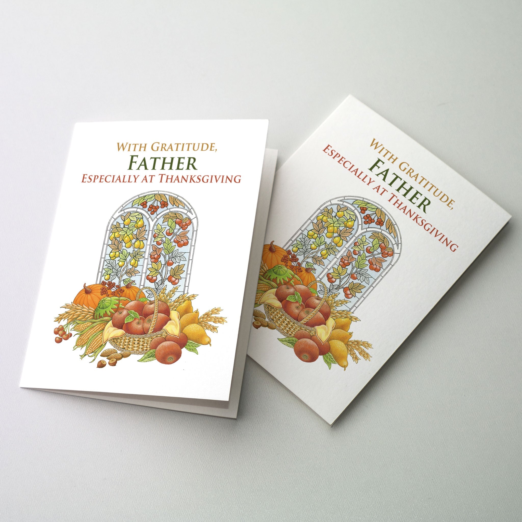 With Gratitude, Father Priest Thanksgiving Card - Altar + Home