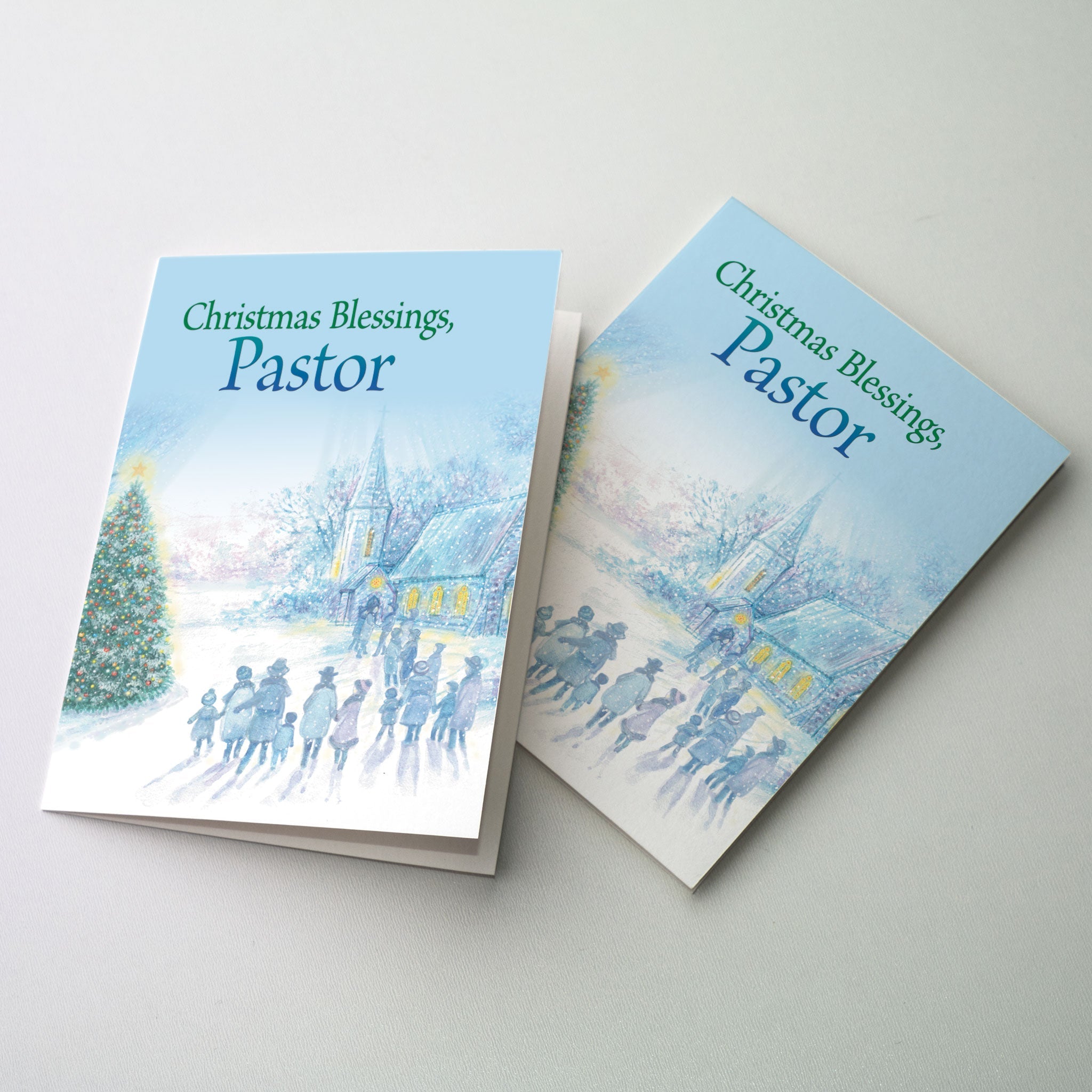 Christmas Blessings, Pastor Pastor Christmas card - Altar + Home