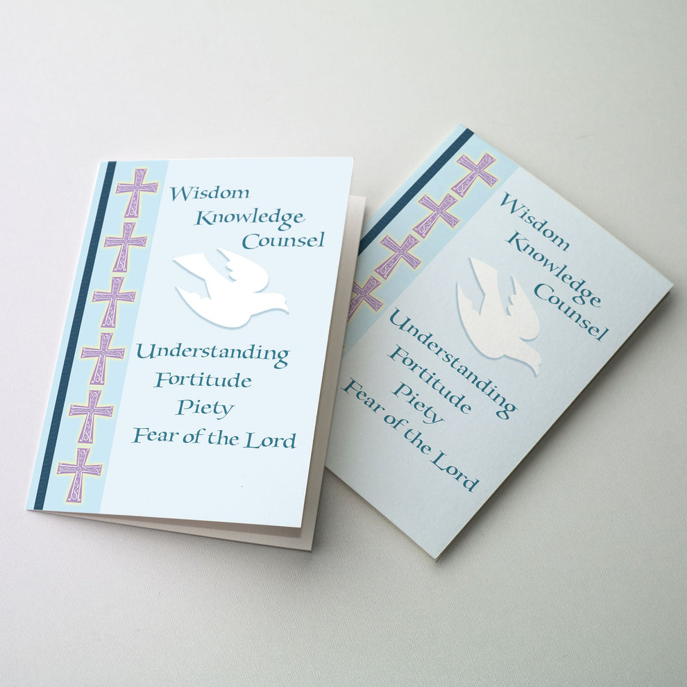 Wisdom, Knowledge, Counsel... Confirmation Card - Altar + Home