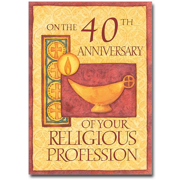 40th Anniversary of Religious Profession 40th Religious Profession ...