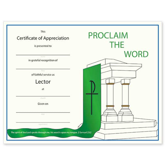 Certificates – Altar + Home