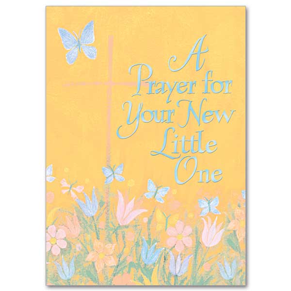 A Prayer for Your New Little One Baby Congratulations Card - Altar + Home