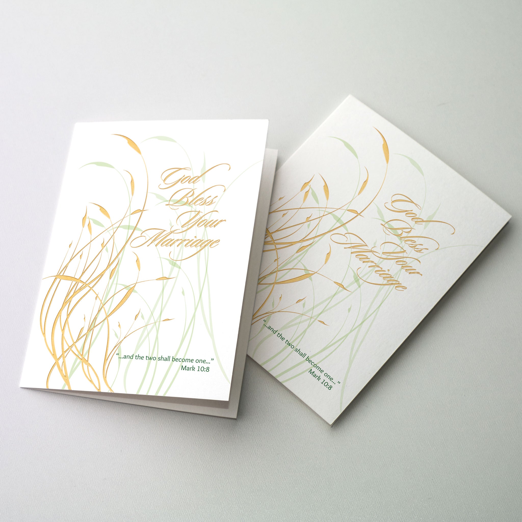 God Bless Your Marriage Wedding Congratulations Card - Altar + Home