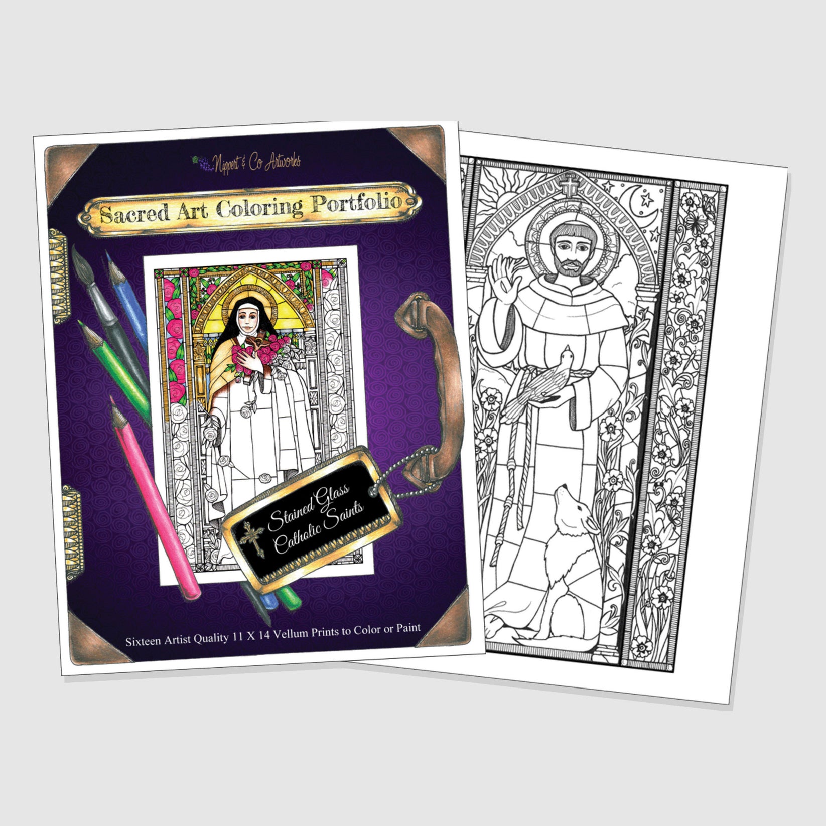 Catholic Saints Coloring Portfolio – Altar + Home
