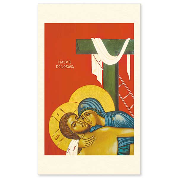Sorrowful Mother (Mater Dolorosa) Icon Holy Card - Altar + Home