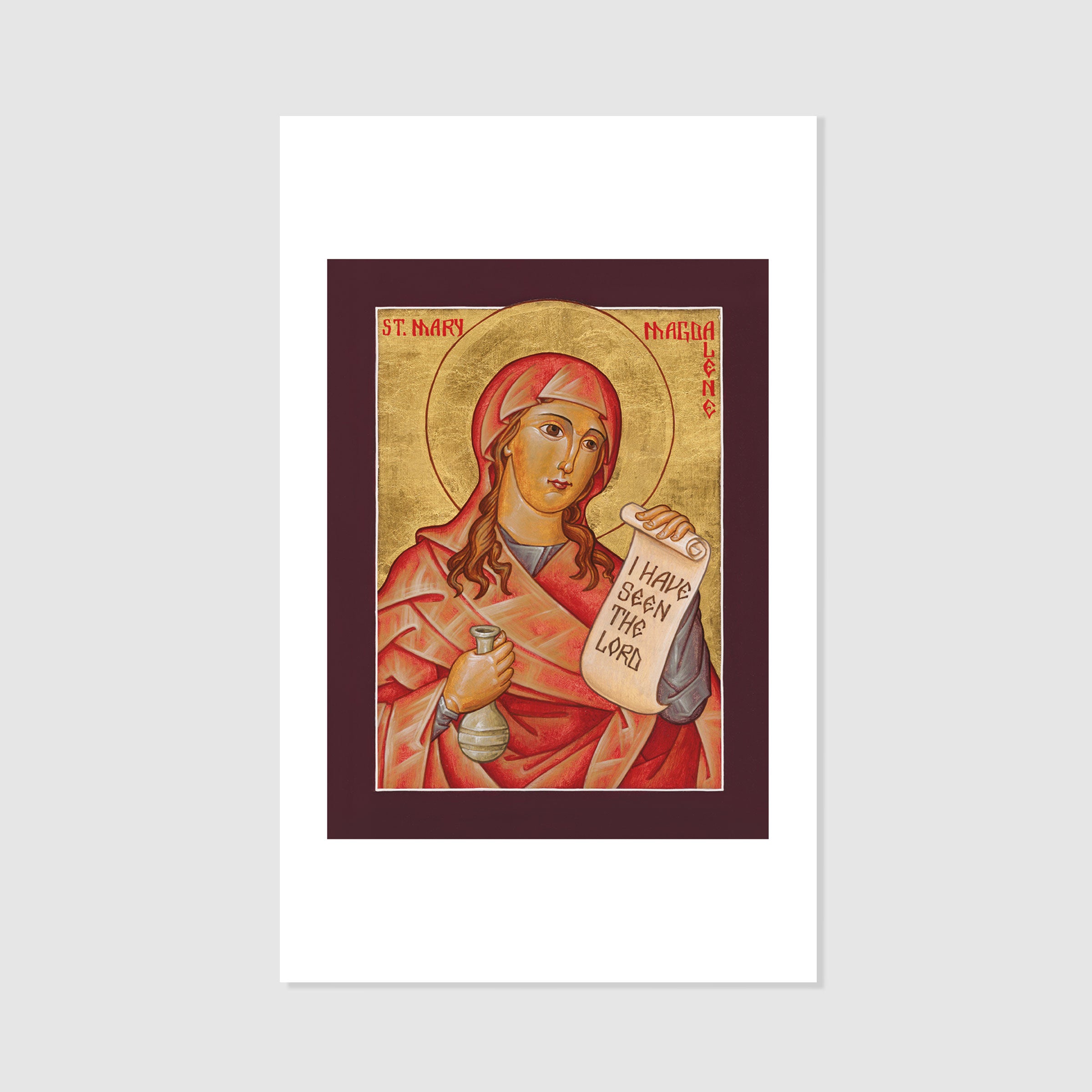 Mary Magdalene Icon Holy Card - Altar + Home