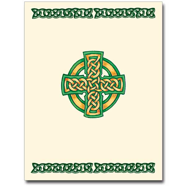 Celtic Cross Deluxe Irish Note - Altar + Home