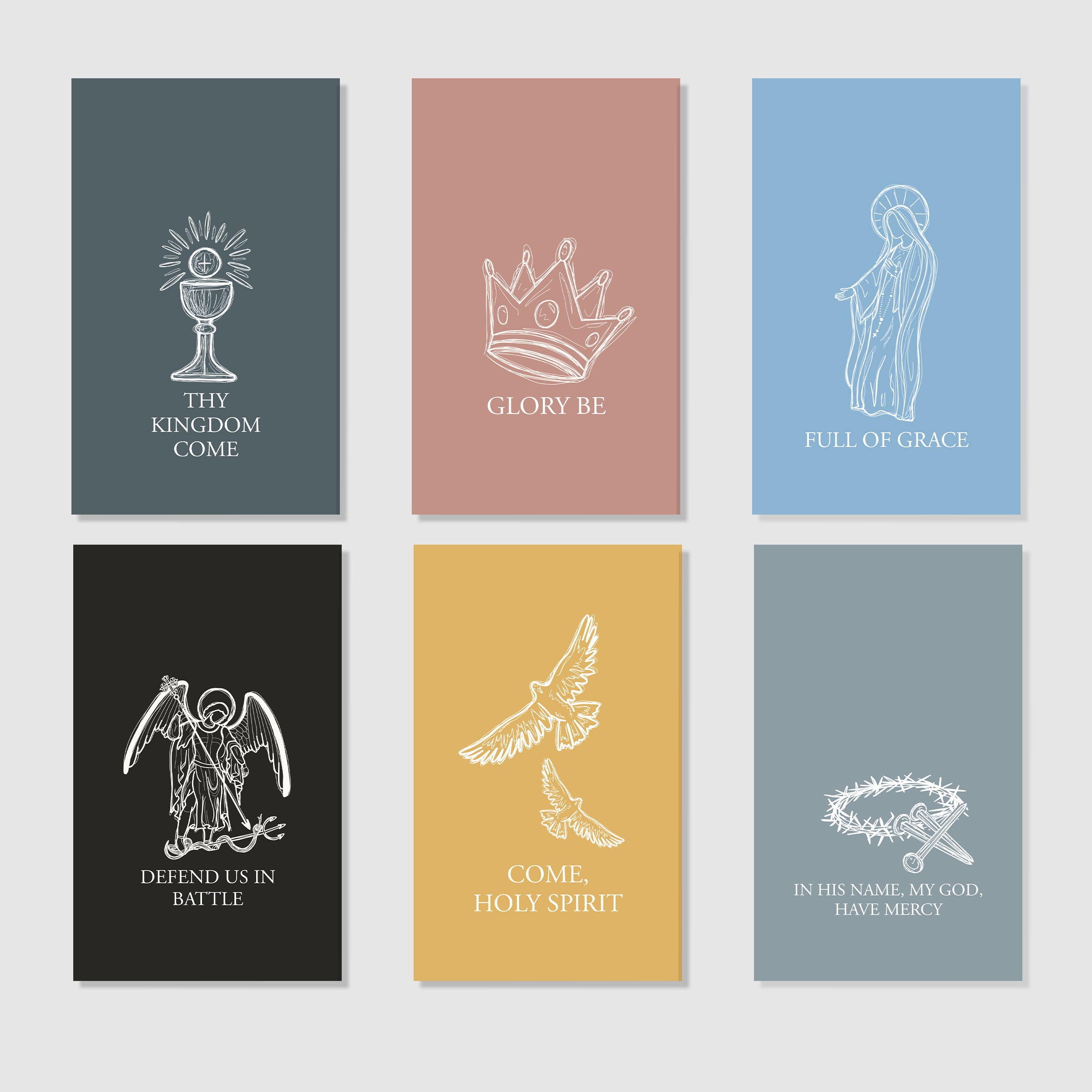 Classic Catholic Prayer Card Assortment - Assorted Prayer Cards - Altar ...